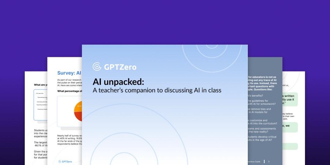 Download our AI Handbook for Educators | GPTZero