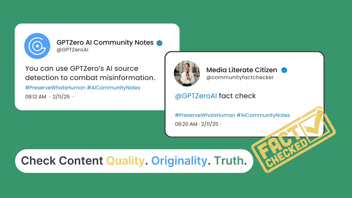 How GPTZero Fact Checks X Threads With AI